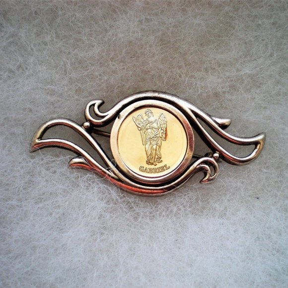 Jewelry | Vintage Sterling Silver St Gabriel Wisdom Knowledge Virtue ...